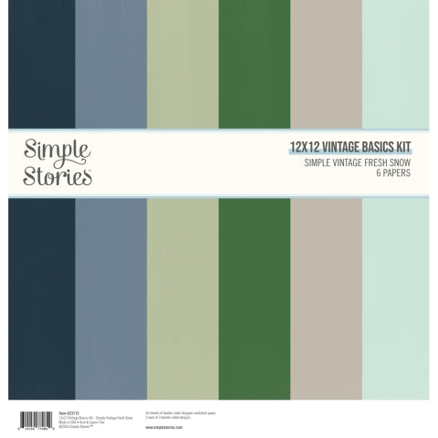 Simple Vintage Fresh Snow 12x12 Vintage Basics Kit – Beach House ...