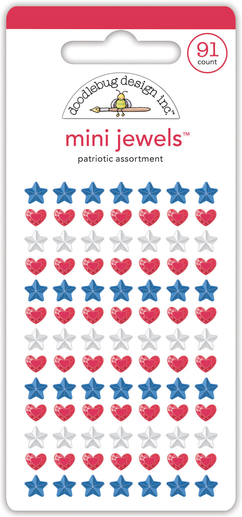 Patriotic Assortment Mini Jewels – Beach House Scrapbooking